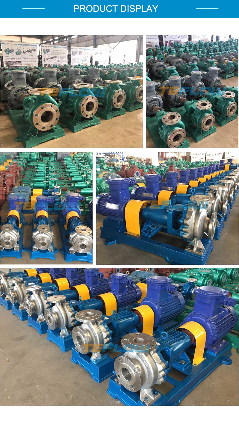 IH Stainless Steel Seawater Salt Water Centrifugal Pump